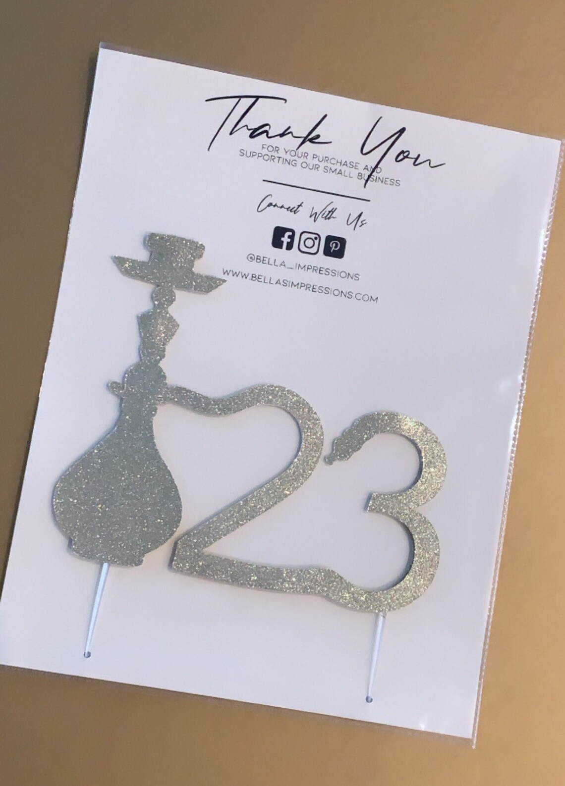 Hooka Cake Topper - Pipe Bling Cake Topper - Etsy