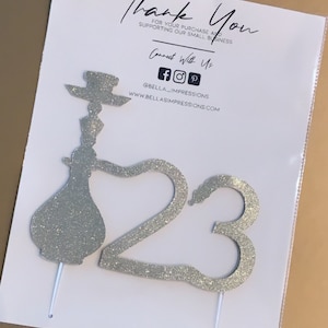 Hooka Cake Topper - Pipe Bling Cake Topper - Etsy