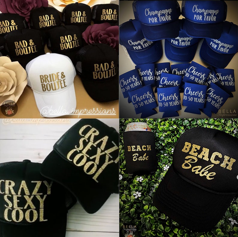 TRUCKER HAT Your Wording Logo Name Hat Personalized - Etsy