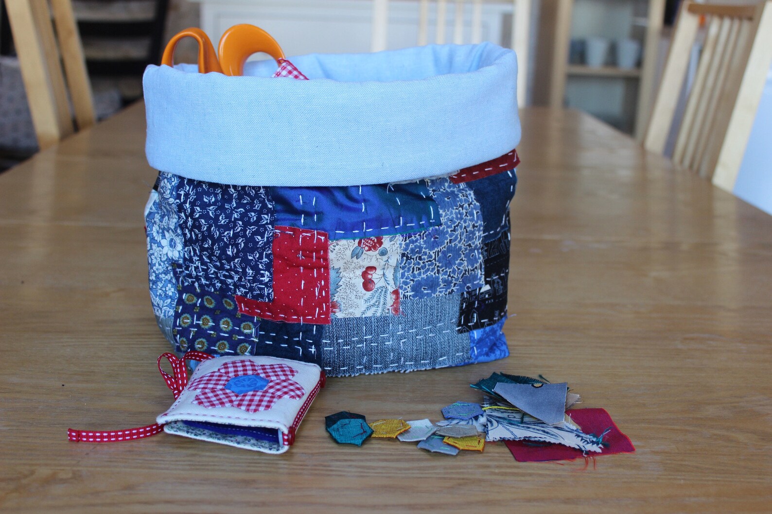 Sewing Instructions: Boro Inspired Basket - Etsy