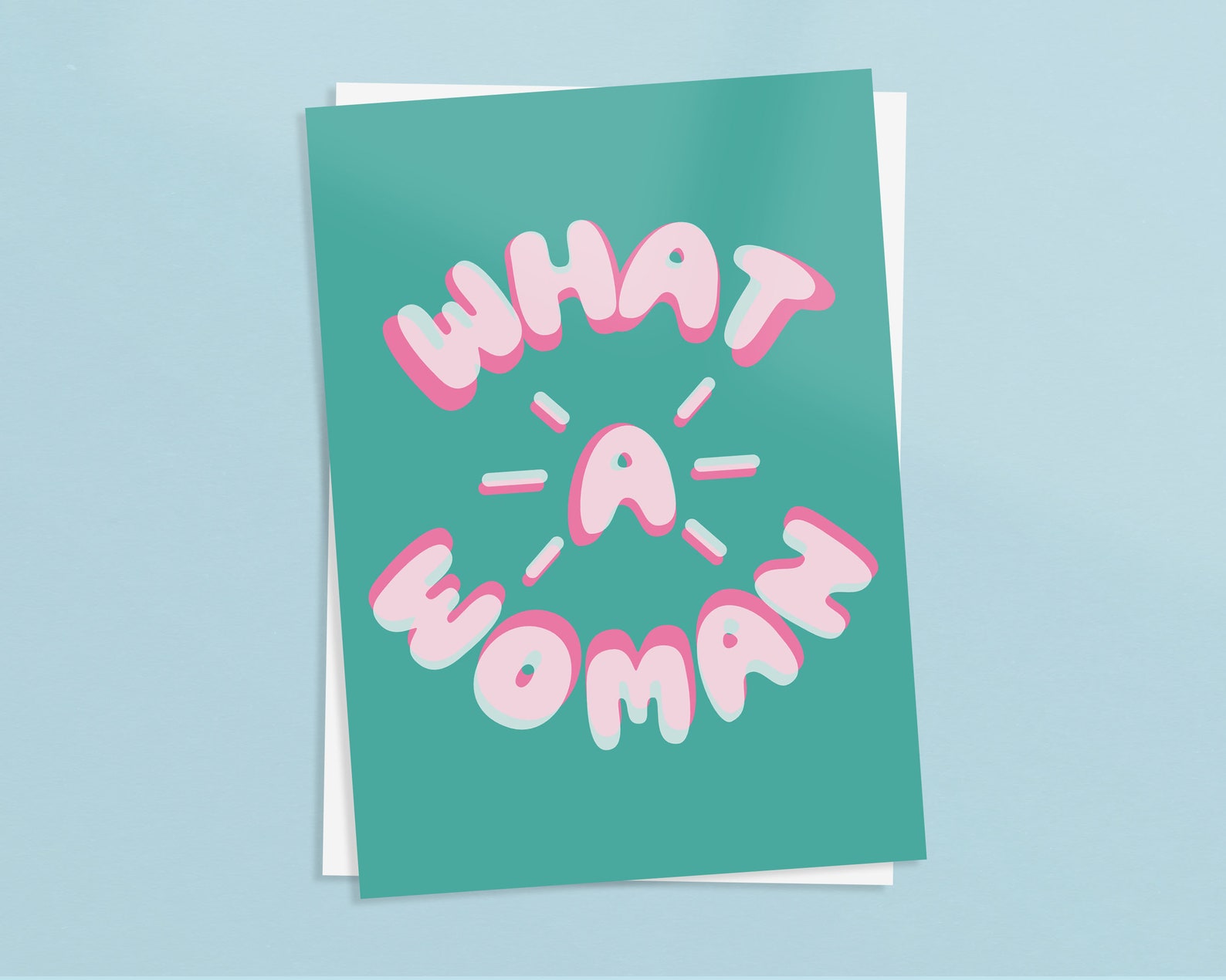 Strong Woman Card - Celebrating the Power of Womanhood - Inspirational ...