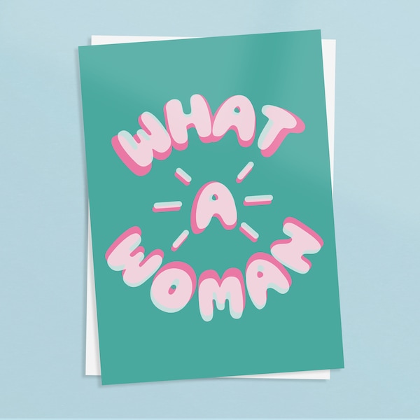 Strong Woman Card - Etsy