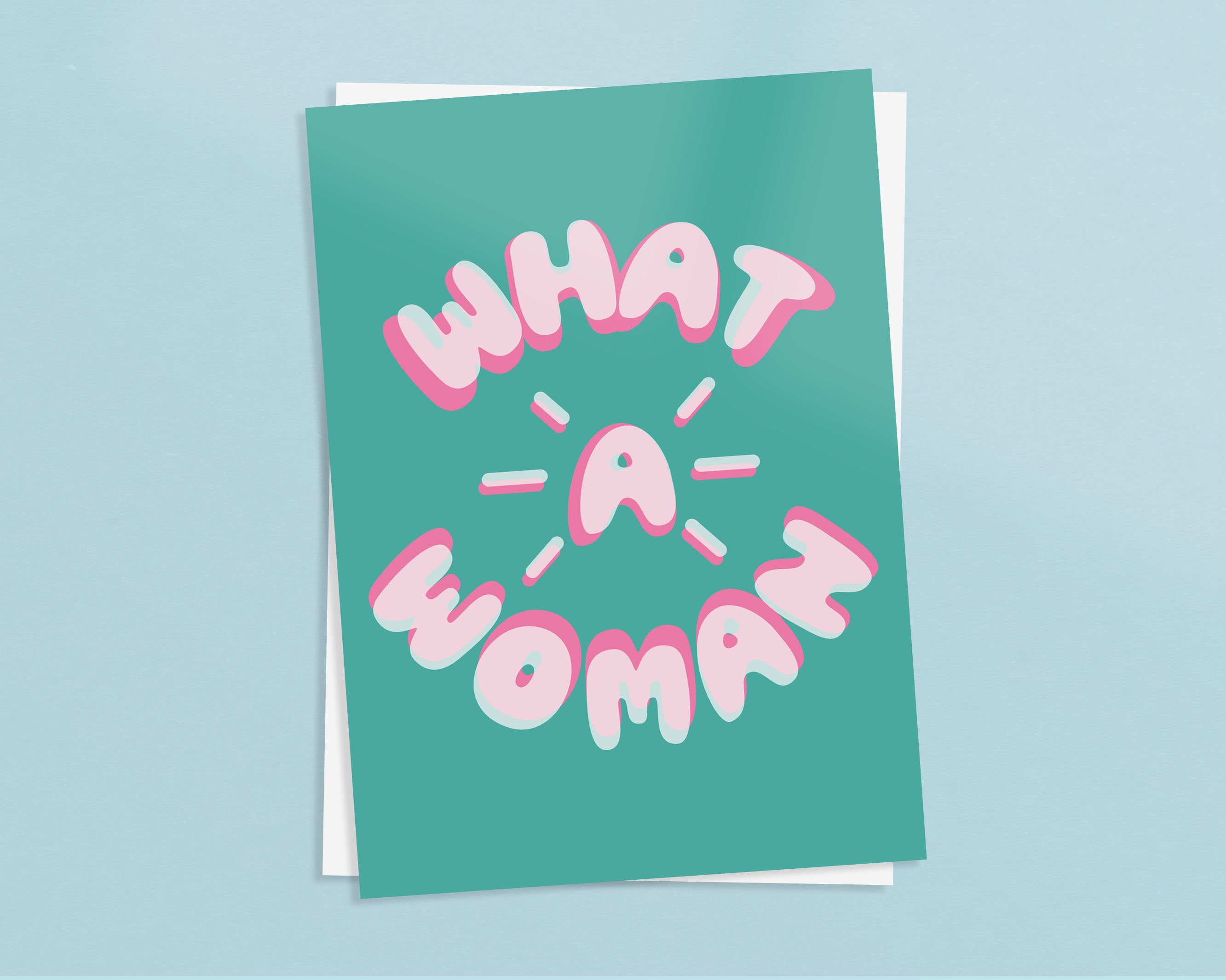 Strong Woman Card - Celebrating the Power of Womanhood - Inspirational ...