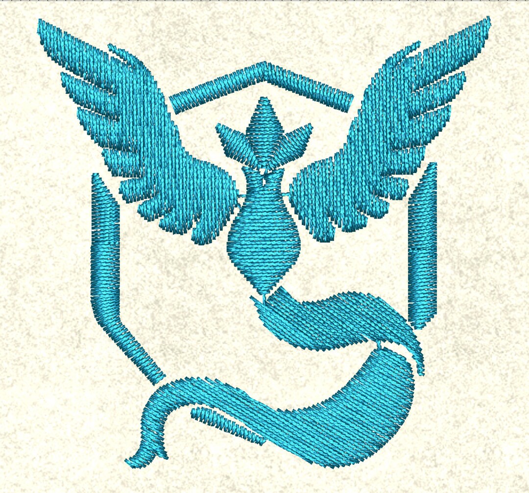Pokemon Go Team Mystic Embroidery Design PES 2x2 - Etsy