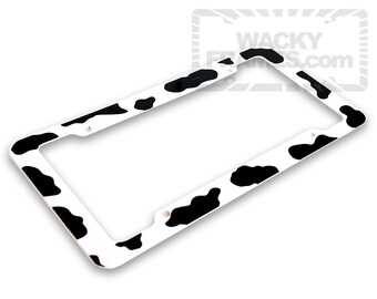 Cow Print License Plate - Etsy