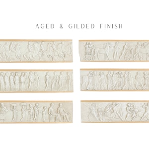 Plaster Intaglio Bars | Miniature Frieze Art Antique Italian Roman ...
