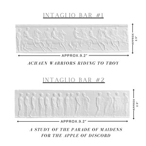 Plaster Intaglio Bars Miniature Frieze Art Antique Italian | Etsy