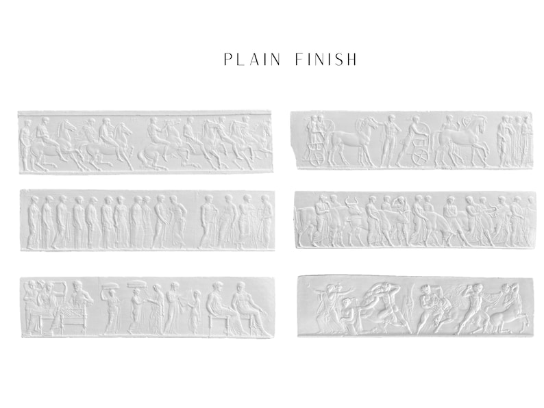 Plaster Intaglio Bars | Miniature Frieze Art Antique Italian Roman ...