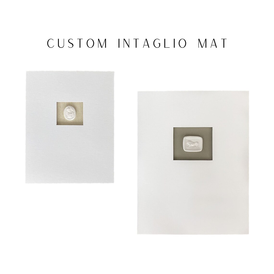 CUSTOM: Design Your Own Intaglio Mat Holiday Gift Wedding - Etsy