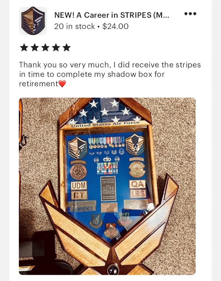 A Career in STRIPES (msgt 3-color Multi-pattern OCP) - Etsy