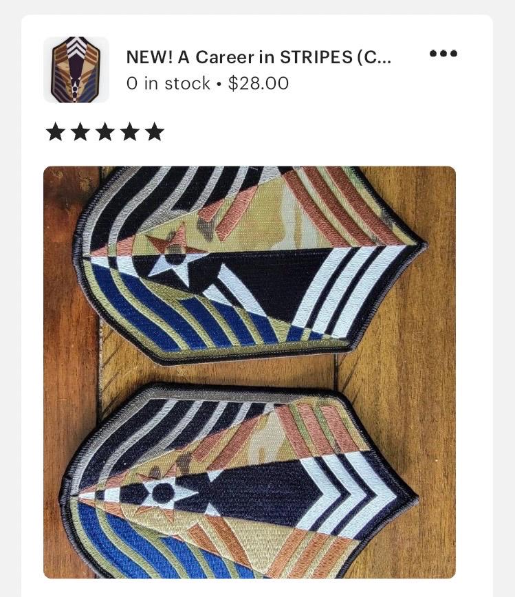 A Career in STRIPES (cmsgt 5-color Multi-pattern) - Etsy