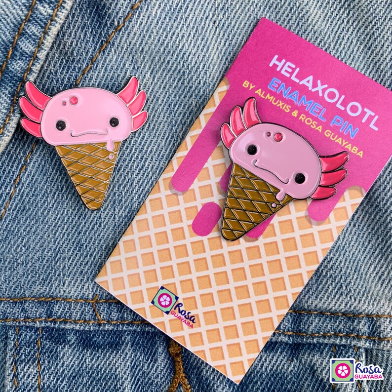 Axolotl Enamel Pin Helaxolotl Pin Ajolote Enamel Pins - Etsy