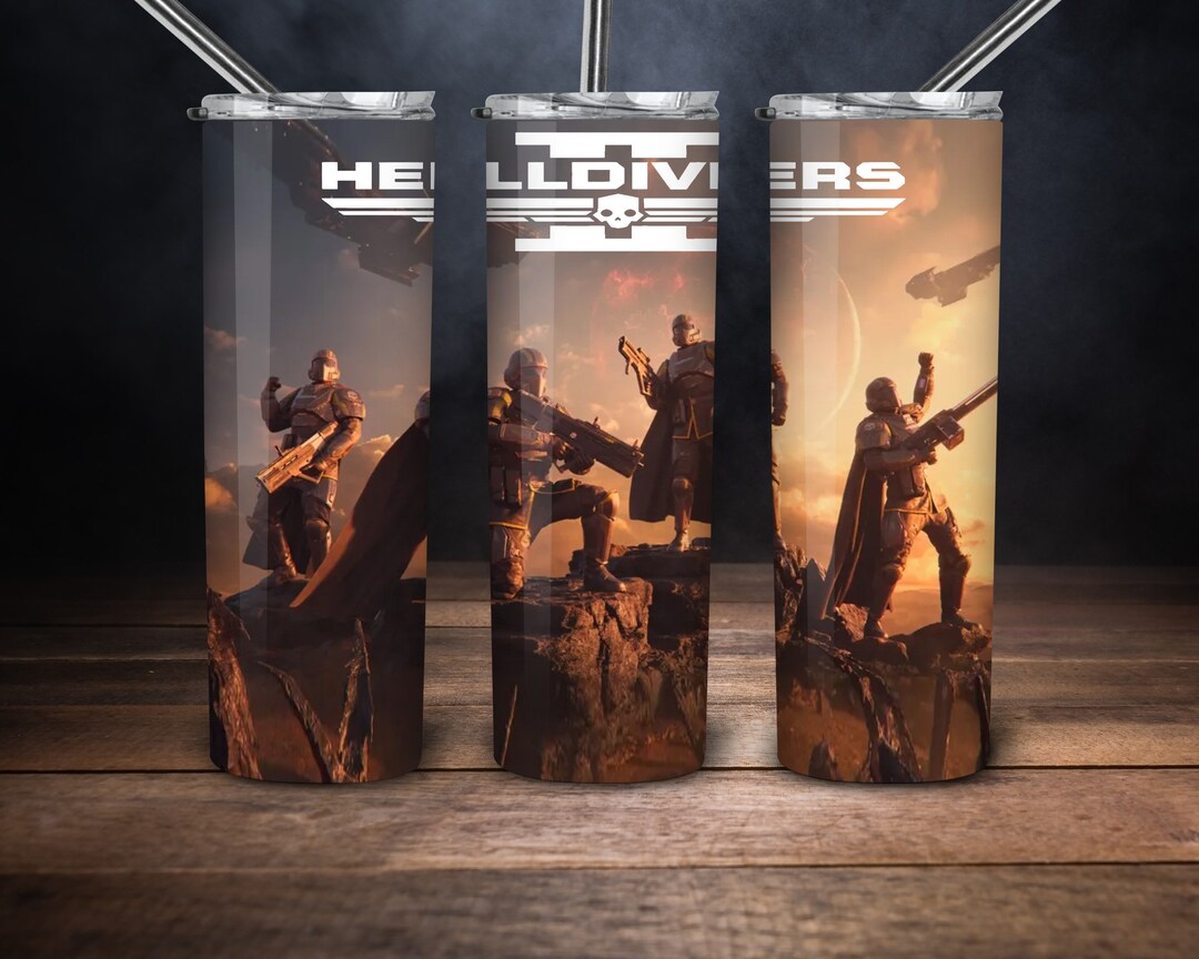 Series Helldivers 2 Collection Tumbler 20oz Wrap Design, Helldivers 2 ...