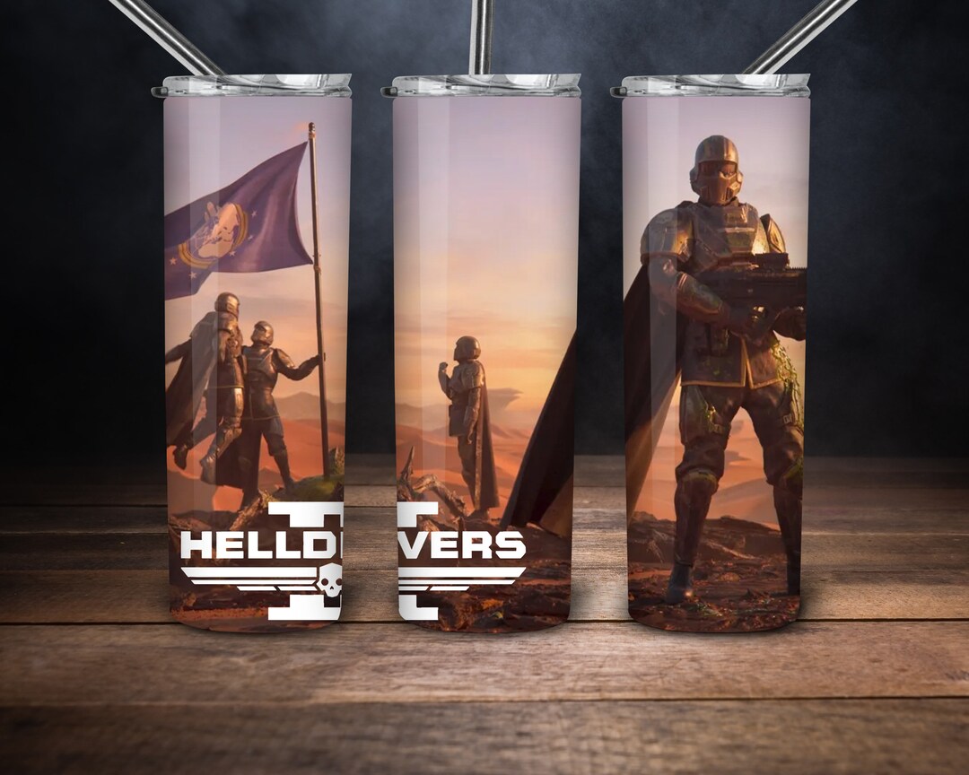 Series Helldivers 2 Collection Tumbler 20oz Wrap Design, Helldivers 2 ...