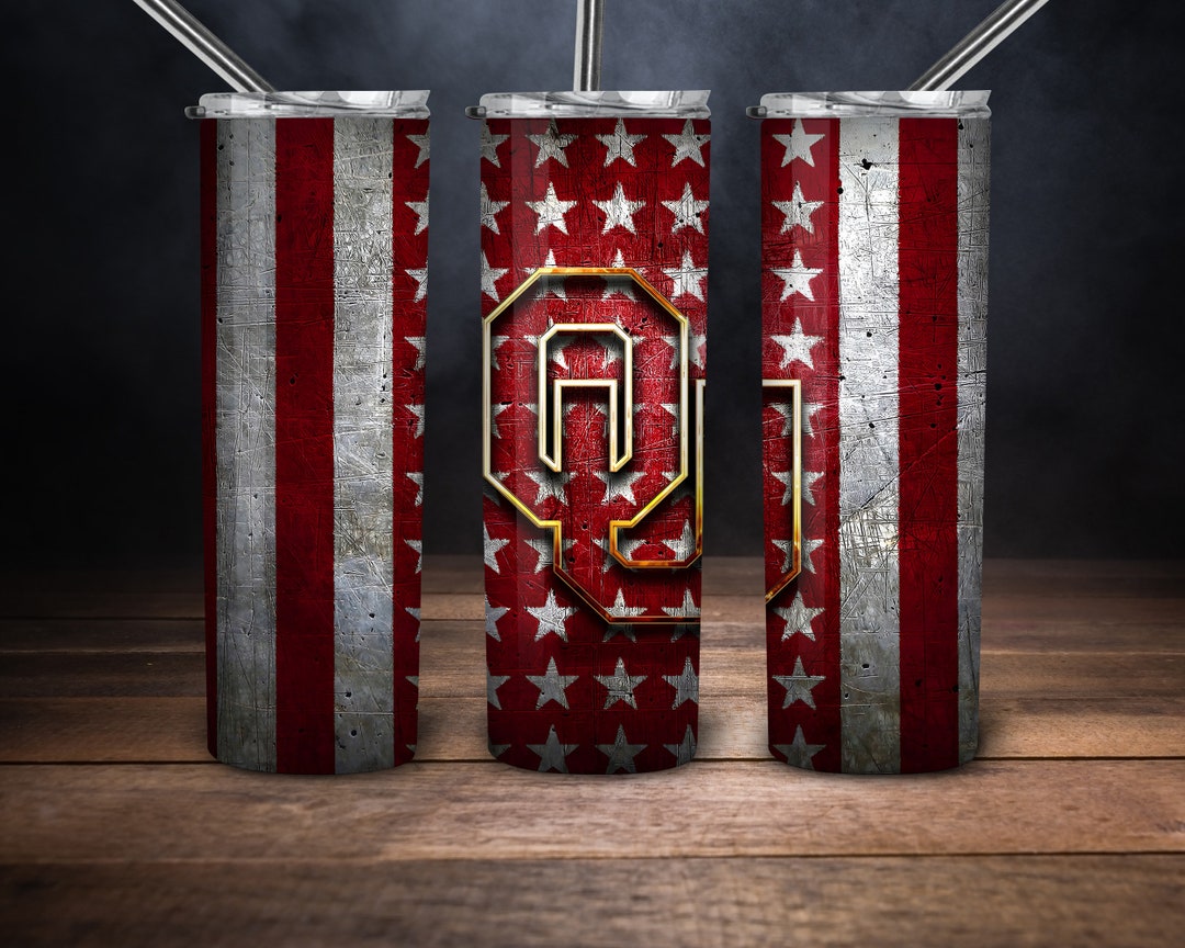 Oklahoma University 20z Sublimation Tumbler, 20oz Skinny Straight ...