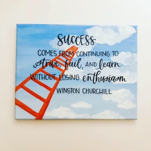 Custom 11x14 Canvas Quote Art Hand-painted Calligraphy - Etsy