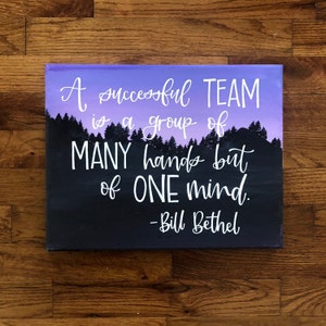 Custom 11x14 Canvas Quote Art Hand-painted Calligraphy - Etsy