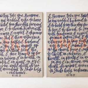 Custom 11x14 Canvas Quote Art Hand-painted Calligraphy - Etsy