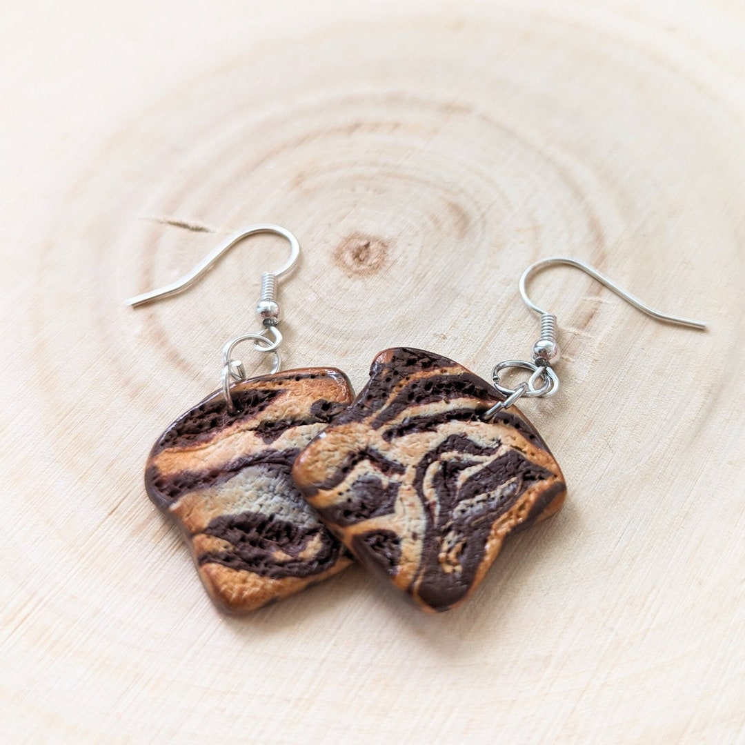 Babka Bread Earrings, Funny Jewish Jewelry, Bat Mitzvah Gift, Jewish ...