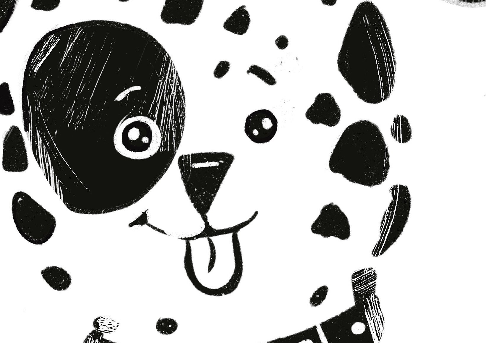 Puppy Print, Dog Printable, Black and White, Instant Download, Baby ...