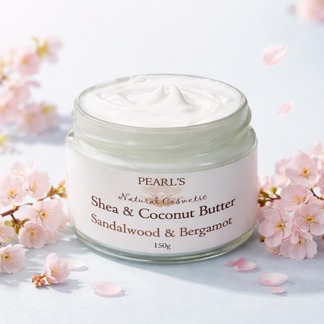 Vegan Shea & Coconut Body Butter: Natural Skincare for Dry Skin (150g ...