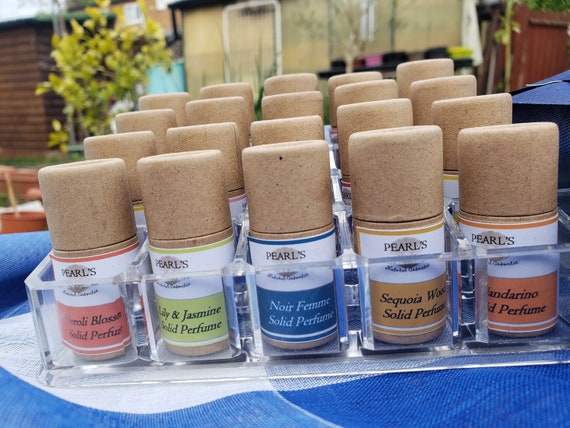 SOLID PERFUME Women aluminium Jar Small Stick Container - Etsy