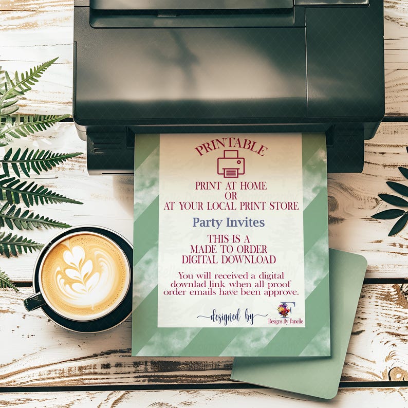 Printable Frogs 6th Birthday Party Invite, Printable Birthday Party Invitation, Kids Birthday ...