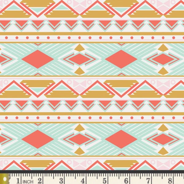 Coral Aztec - Etsy