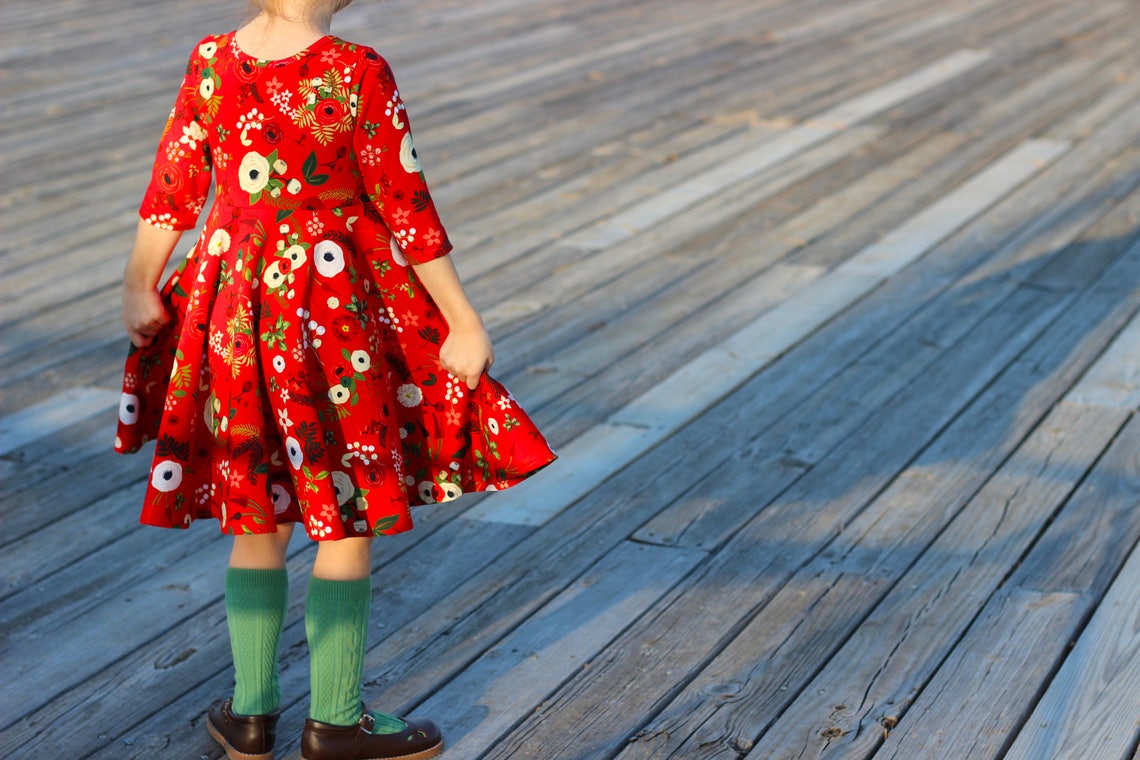 Christmas Jersey Knit Floral Christmas Winter Berries Cotton Spandex ...