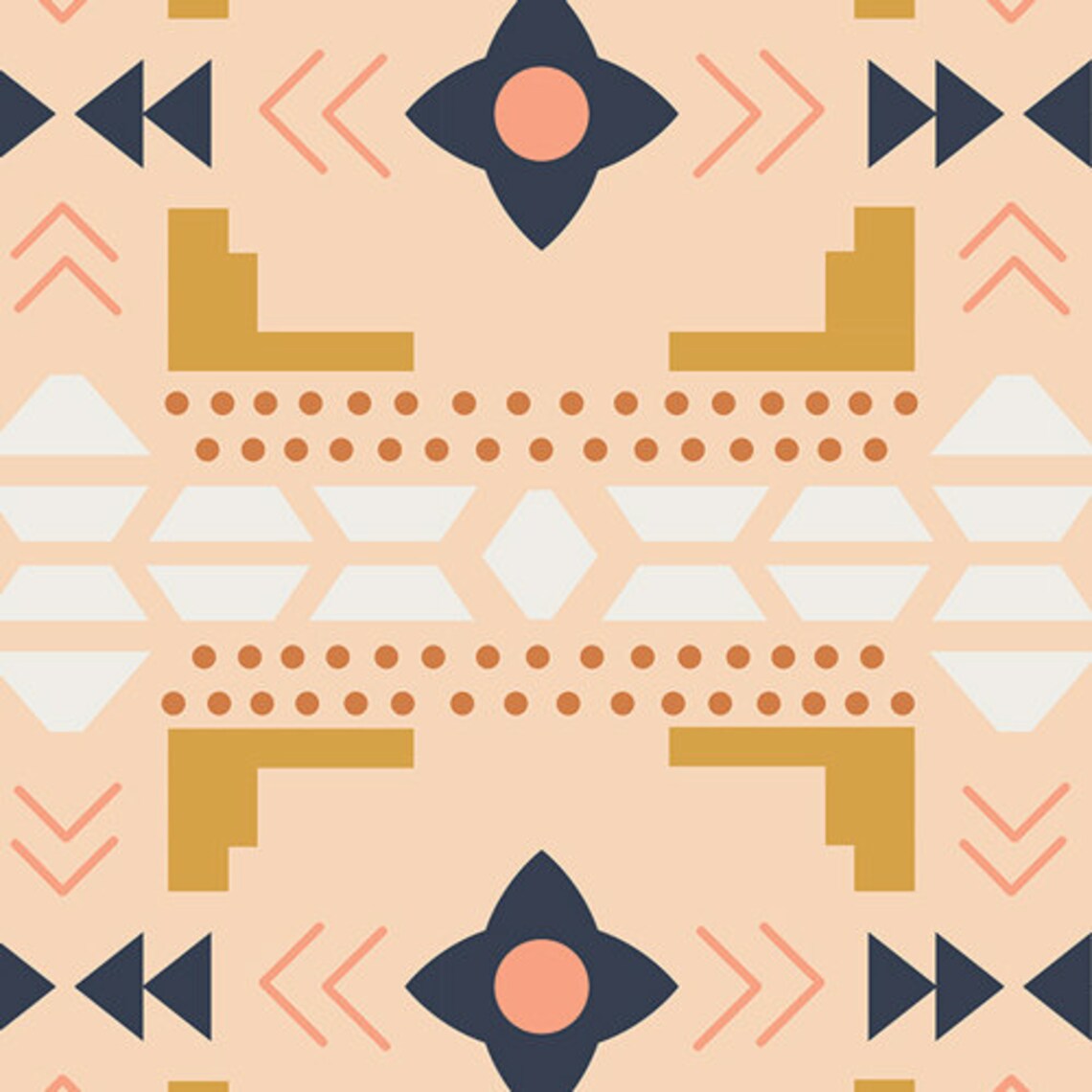 AGF Desert Blanket in KNIT Aztec Tribal Fabric Cotton Fabric Jersey ...