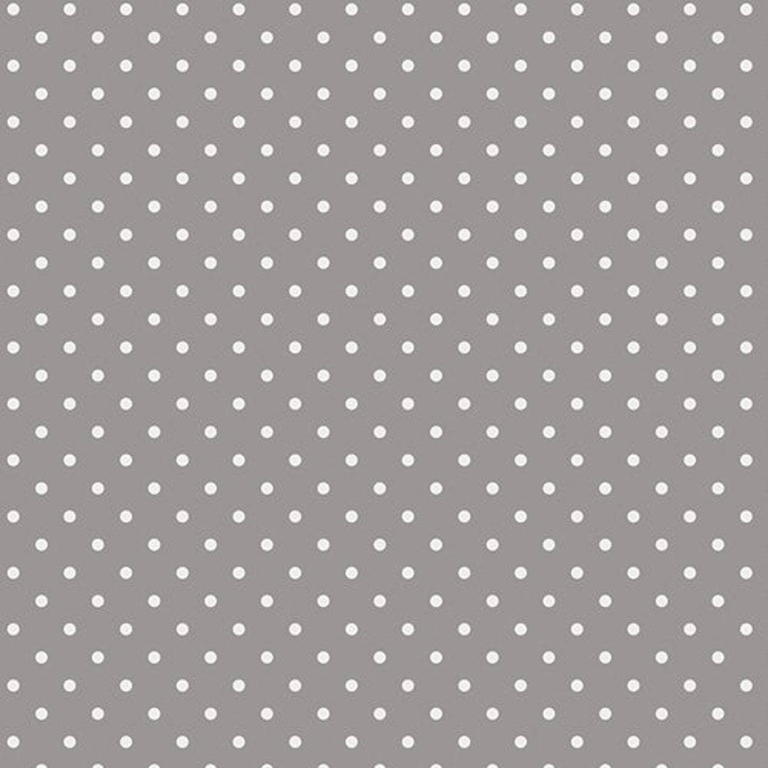 Petits Dots Ash AGF PREMIUM COTTON Ash Grey Gray Polka Dots Art Gallery ...