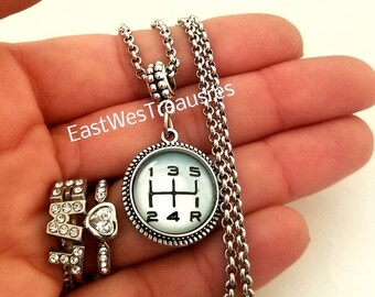 Silver Gear Necklace - Etsy