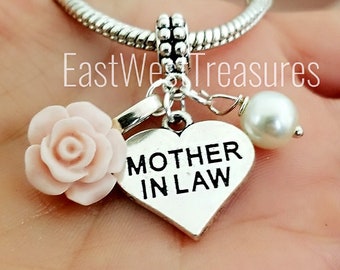 New Sterling Silver Daughter Mother in Law Split Dangle Charm for ...