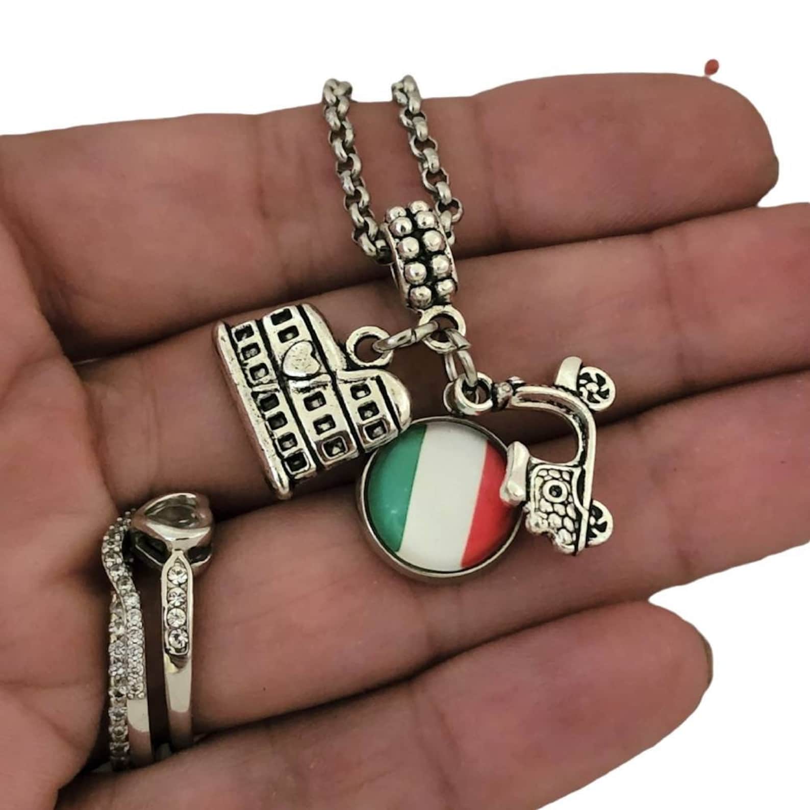 Italy Charms-rome Italy Italian Flag Travel Landmarks Roman - Etsy