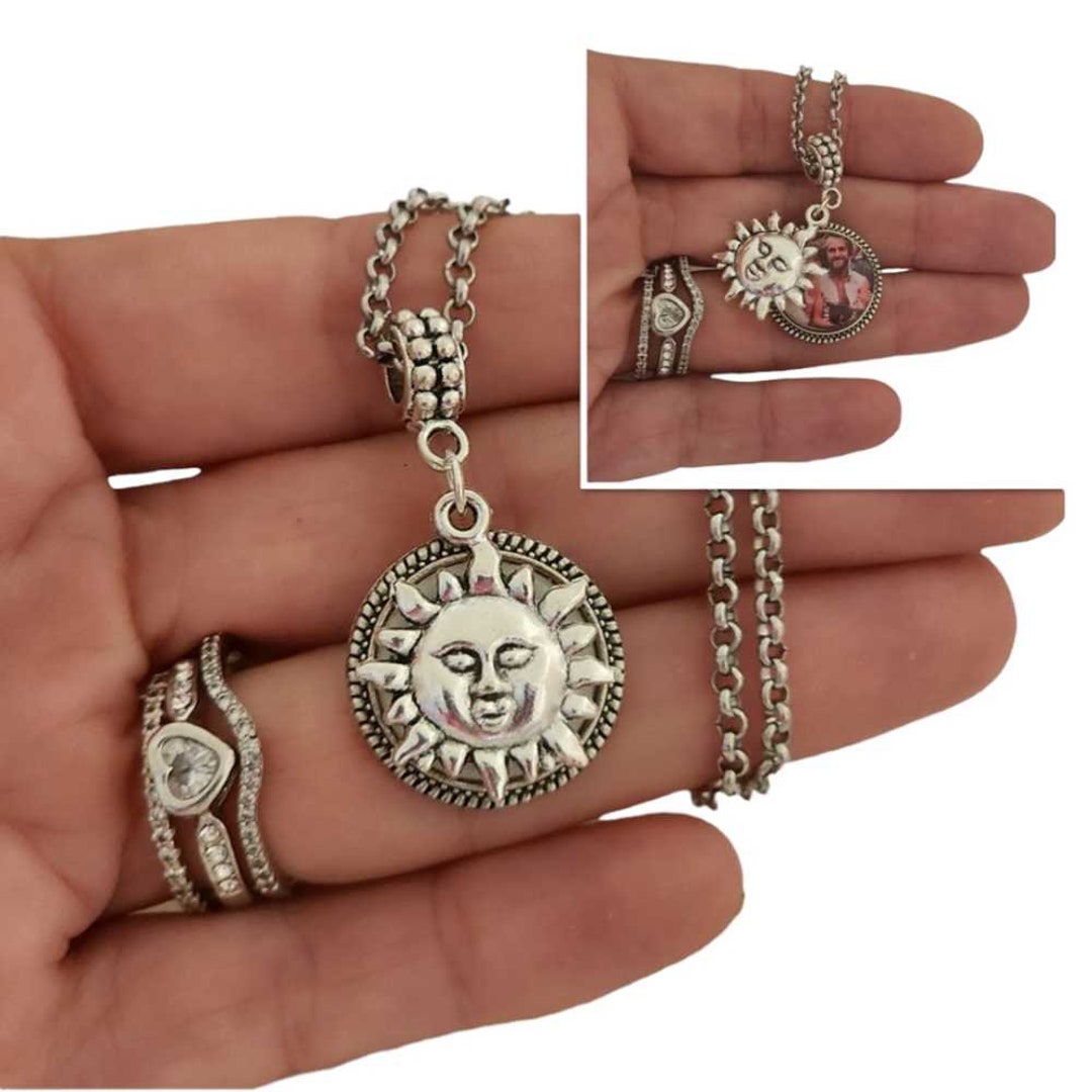 Sun Charm, Sundial Pendant, Custom Sun Charm Necklace, Personalized ...