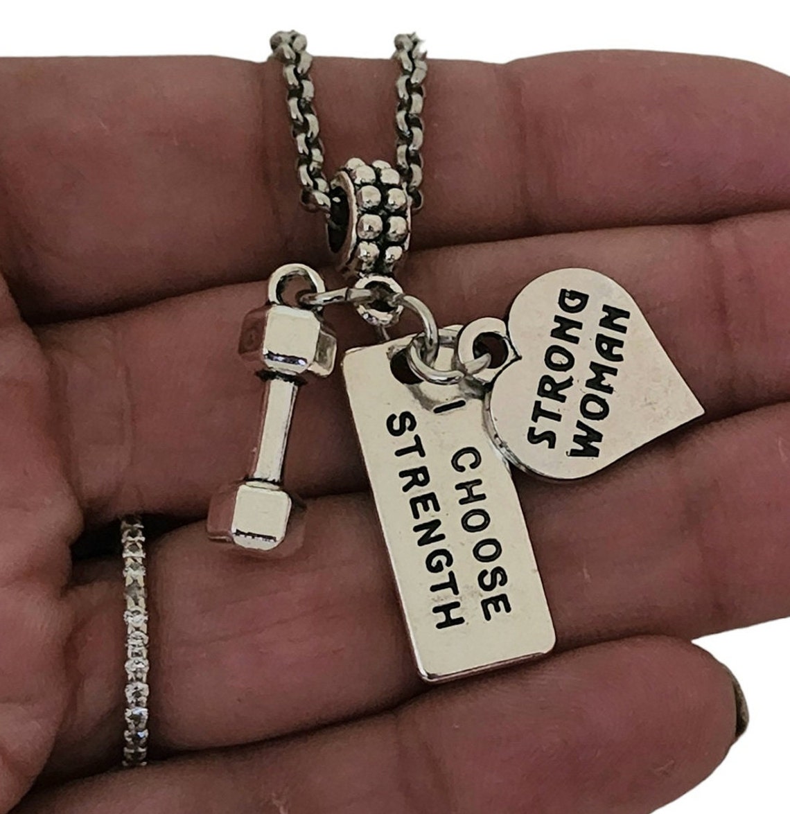 Weight Barbell Dumbbell Weightlifting Bodybuilder Powerlifting Charm ...