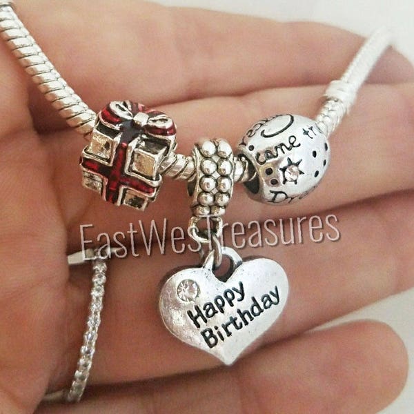 Pandora Happy Birthday Charm - Etsy