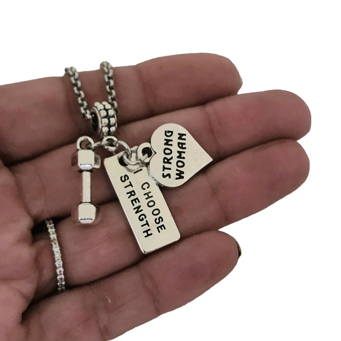 Weight Barbell Dumbbell Weightlifting Bodybuilder Powerlifting Charm ...