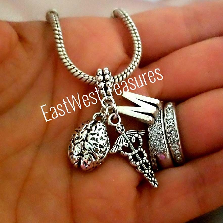 Personalized Human Brain Gift for Men Women Charm Bracelet - Etsy