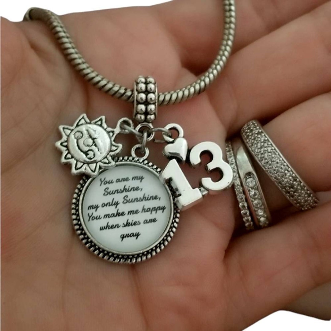 Gift for 13 Yr Old Girl Daughter Granddaughter 13th Birthday Charm ...