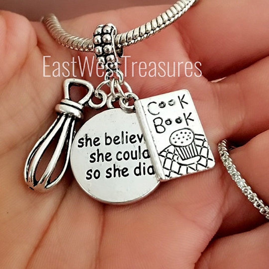 Culinary Student School Graduation Gift Charm Bracelet Necklace ...