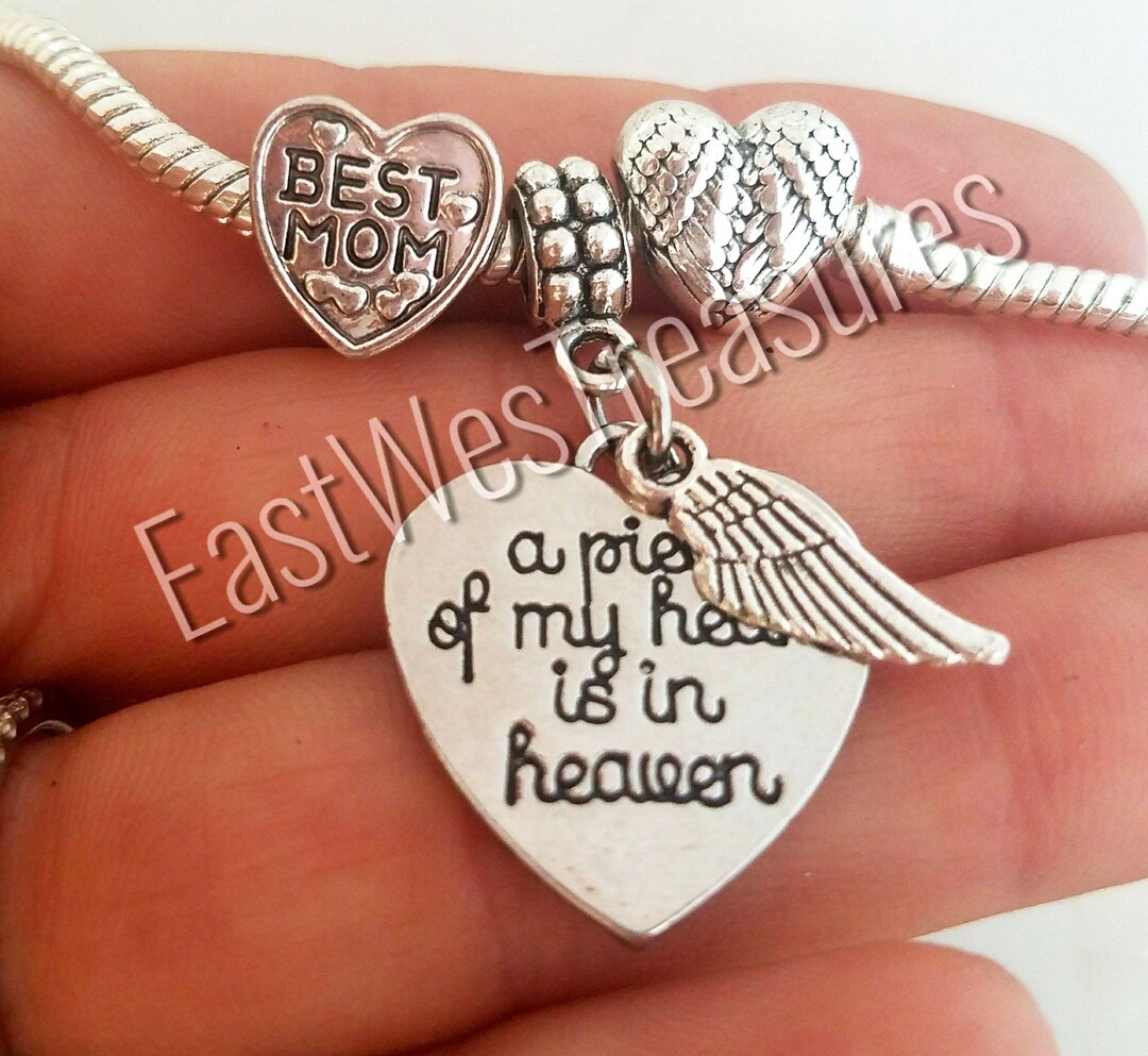 In Memory Loss Passing Memory of Mom Charm Bracelet. Sympathy ...