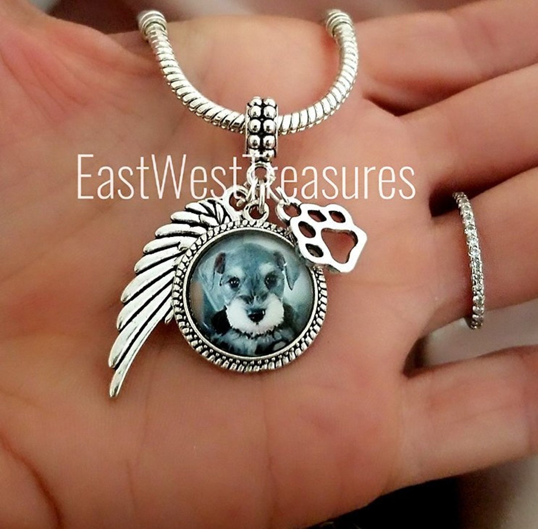 Dog Face Photo Jewelry Charm Bracelet Necklace With Custom - Etsy