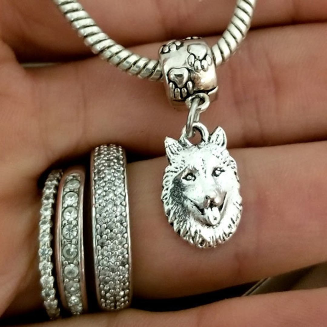 German Shepherd Dog Face Jewelry Gift Charm Bracelet Necklace Keychain ...