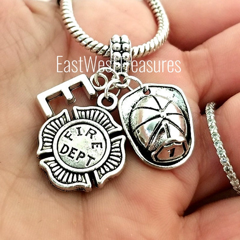 Firefighter Charm - Etsy