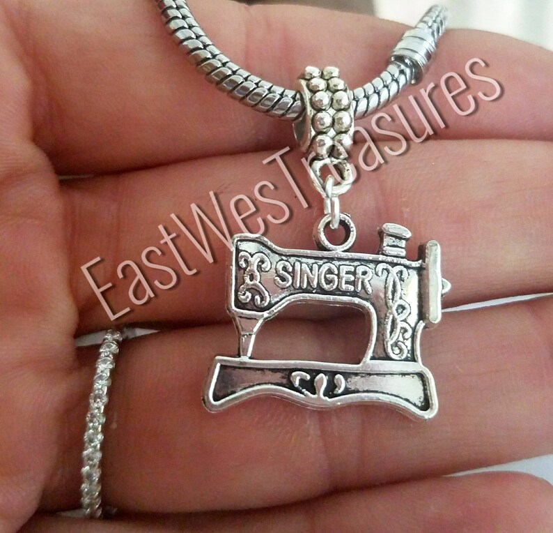 Sewing Machine Charm/ Needle Thread Charm-pendant for European - Etsy