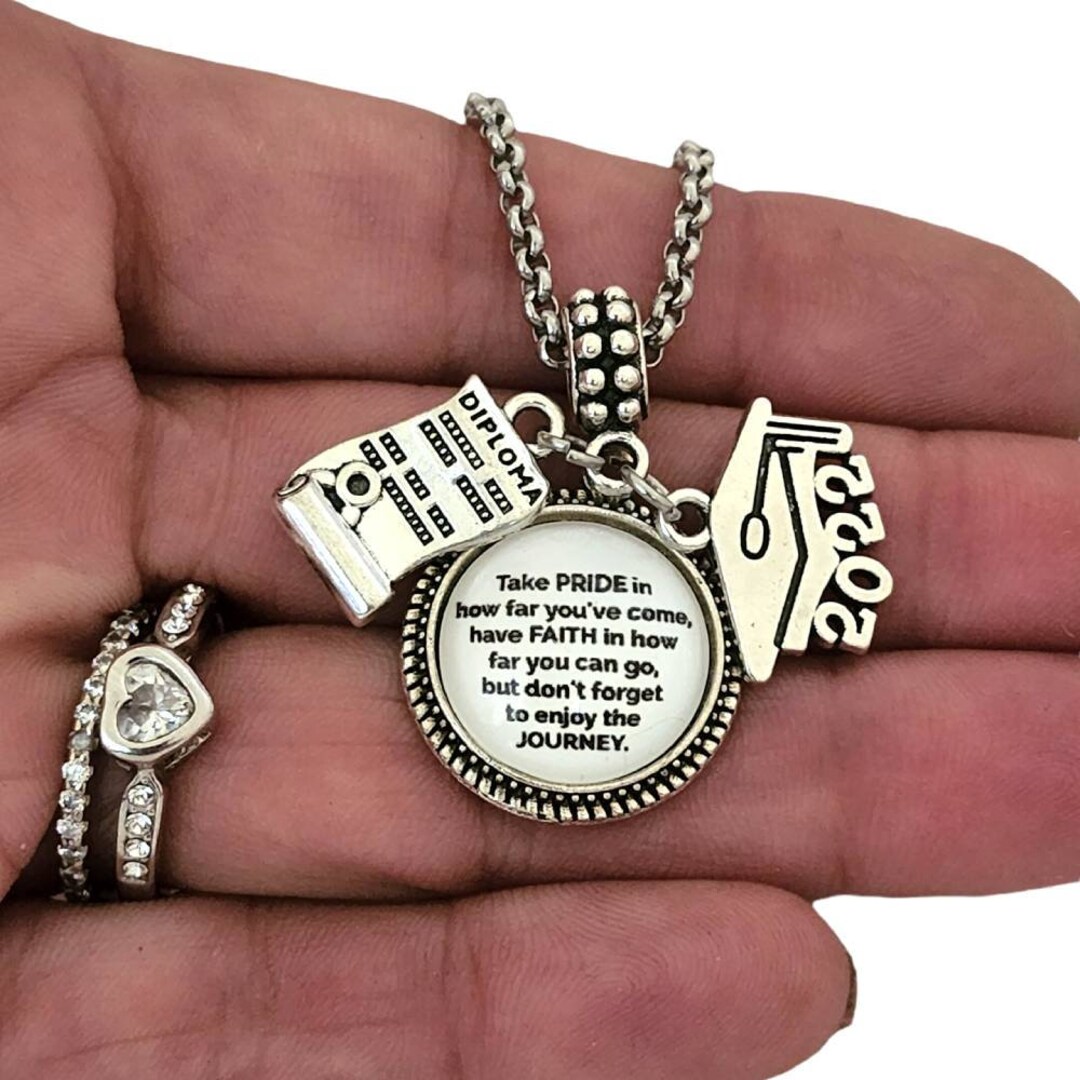 Graduation Theme Charms, 2022 2023 Graduation Charm Bracelet Necklace ...