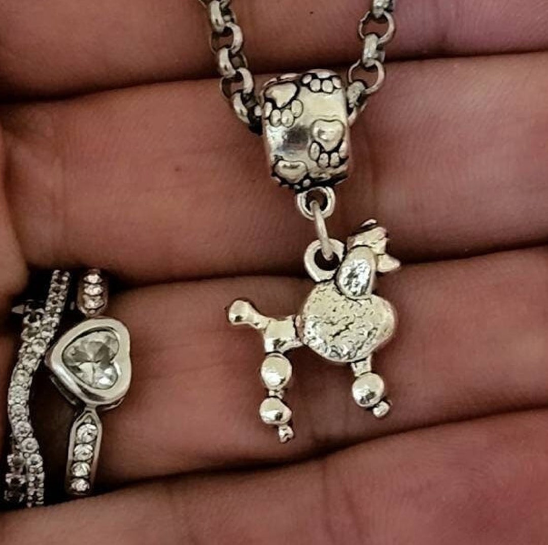 Mini Poodle Charm Bracelet Necklace Keychain Fits Pandora - Etsy
