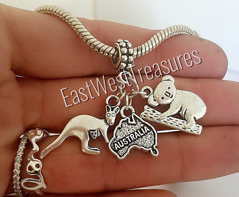 Aussie Australian Australia Kangaroo Koala Bear Charm | Etsy