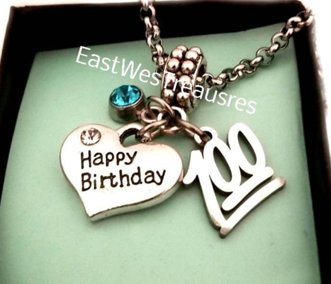 100 Birthday Jewelry Gift for Women, Turning 100 Gift, 100th Birthday ...